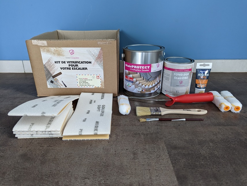 Debret Escaliers lance son kit de vitrification pour escaliers en bois ...